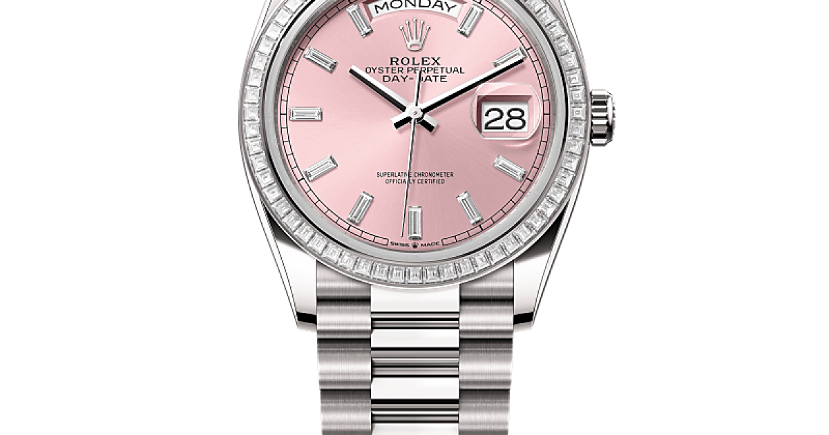 Rolex Day-Date 36 18 ct white gold, M128399TBR-0029